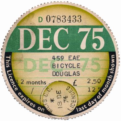 Dec 1975 (tax disc) (see issue 153)