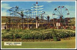 MINEHEAD FUN FAIR POSTCARD BUTLINS / BUTLINS