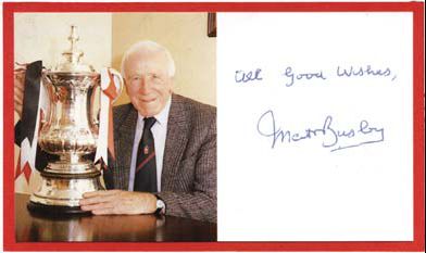 SIR MATT BUSBY AUTOGRAPH / AUTOGRAPHS