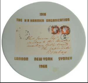 H R HARMER COMMEMORATIVE PLATE / CERAMICS