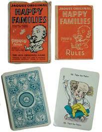 JAQUES' ORIGINAL HAPPY FAMILIES CARD GAME / GAMES