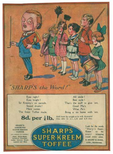 SHARPS TOFFEE ORGINAL ADVERTISEMENT FROM A MAGAZINE / CONFECTIONERY